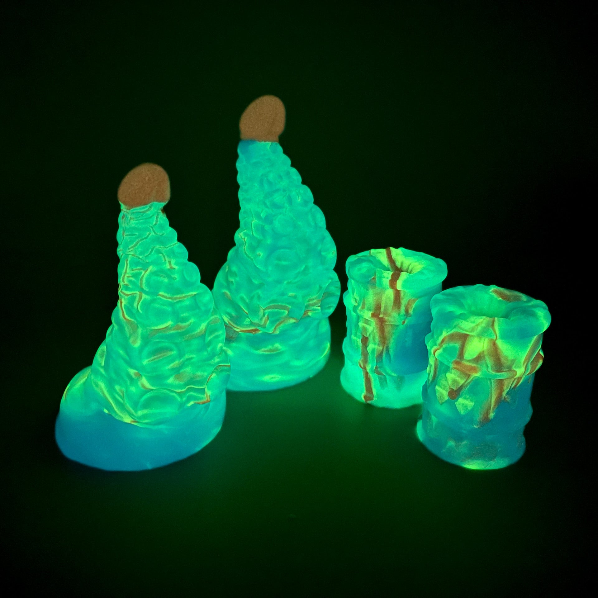 Tenton 'Blue Hawaiian' small soft (OO30) GITD – Tentickle